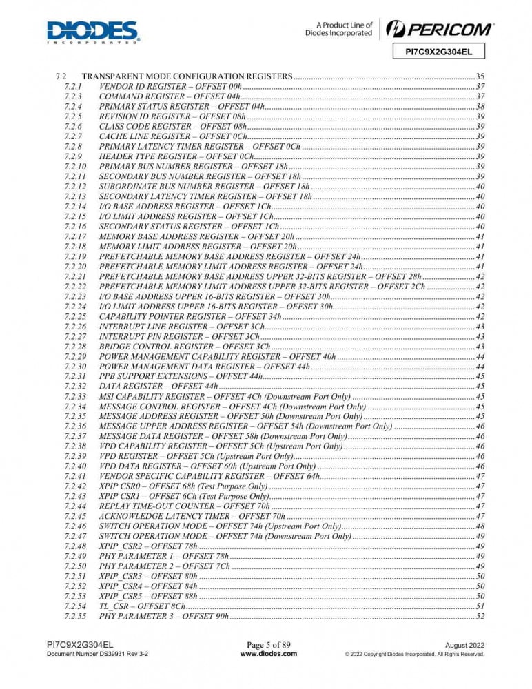 PI7C9X2G304ELZXAEX datasheet page 5