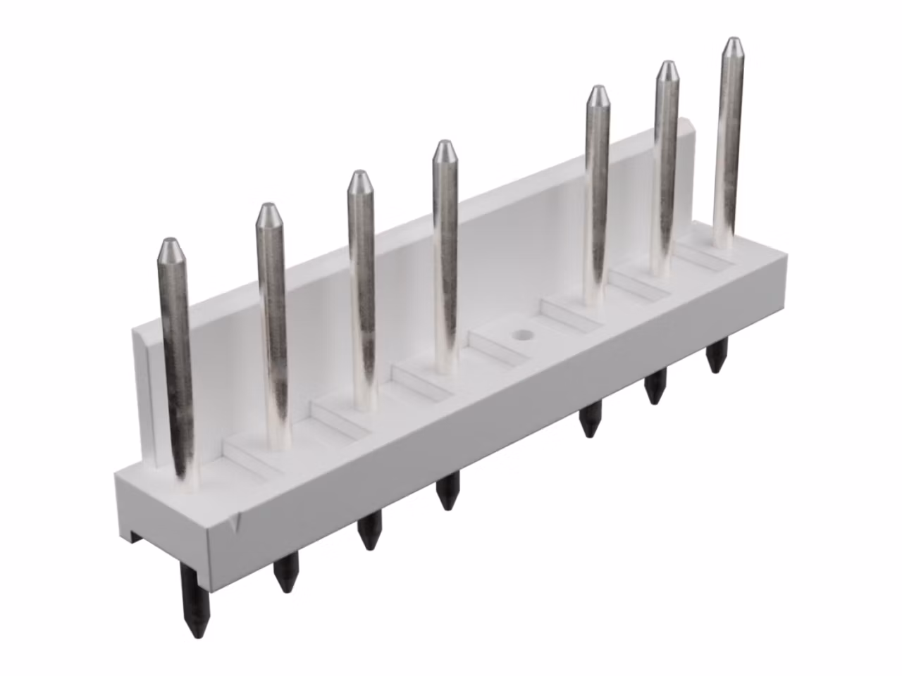 KK Header, Vertical, with Polarizing Backwall, 8 Circuits, Tin (Sn) Plating, Circuit 5 Voided for sale