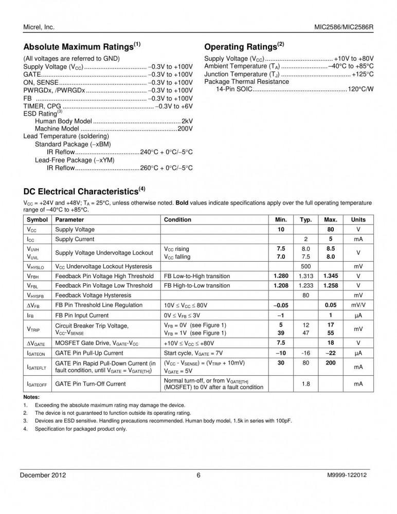 MIC2586R datasheet page 6