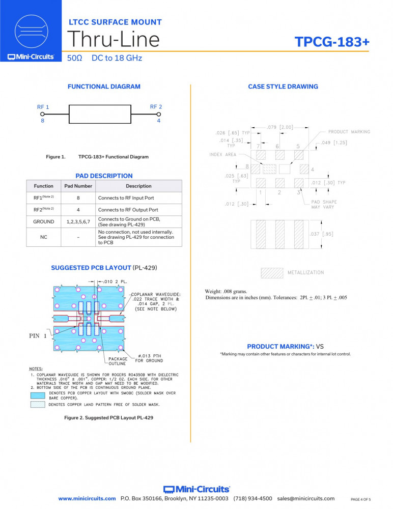 TPCG-183+ technical document page 4