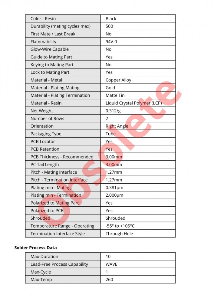 MOLEX 2010215156 product drawing preview, page 3