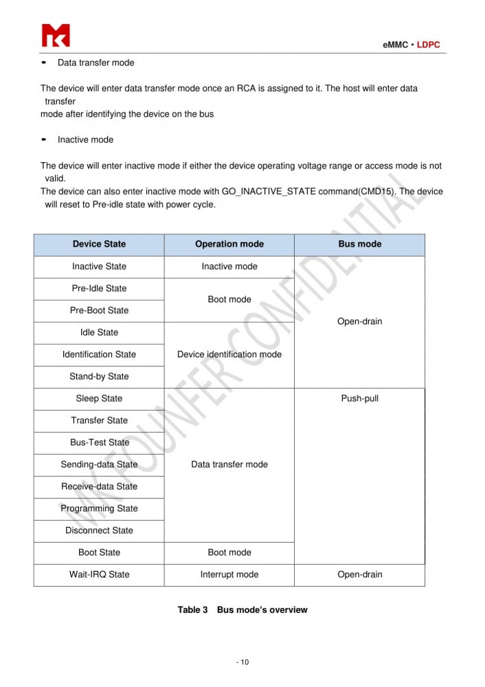 MKEMF128GT2E-C datasheet page 10