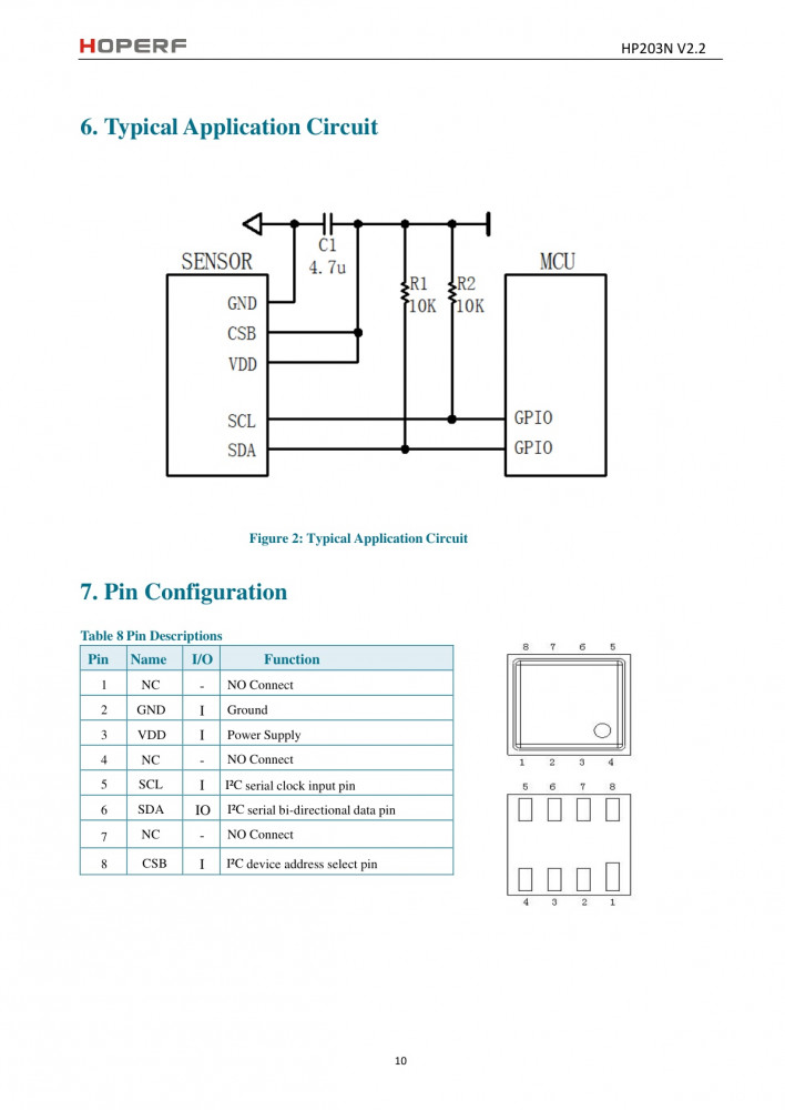 HP203N technical document page 10