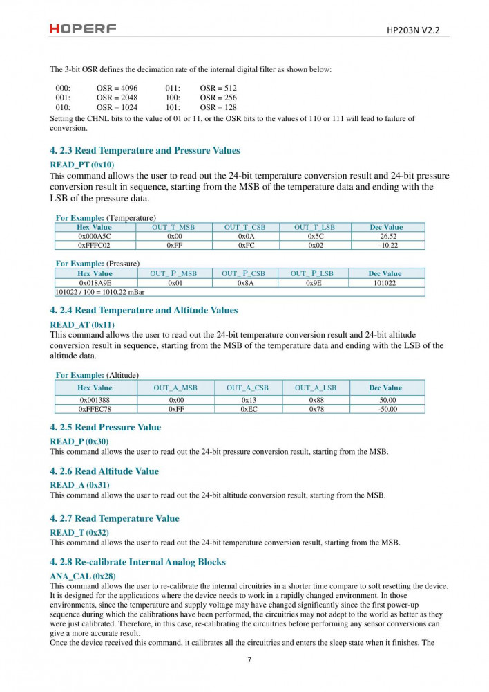 HP203N technical document page 7
