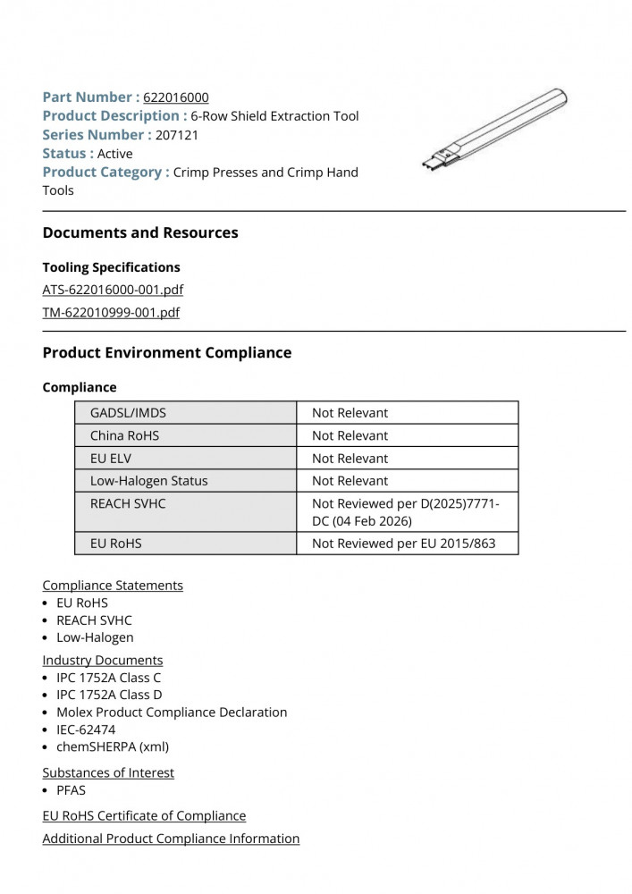 Tooling document page 1