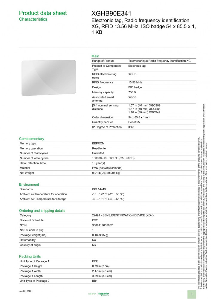 XGHB90E341 technical document page 1