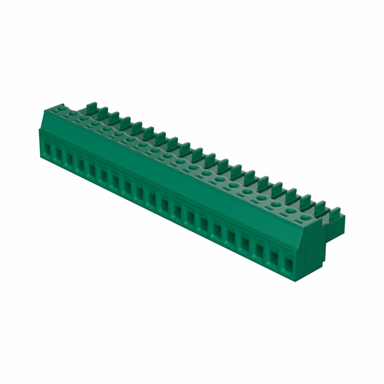 3.81mm Pitch Eurostyle Horizontal Plug, Green Housing, 20 Circuits for sale