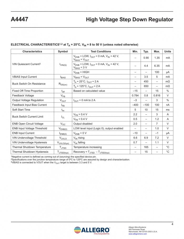 A4447 datasheet page 4