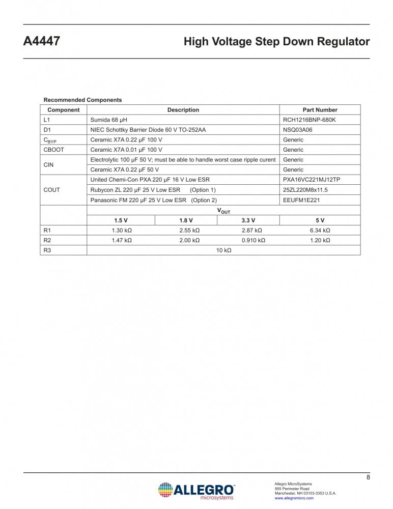 A4447 datasheet page 8