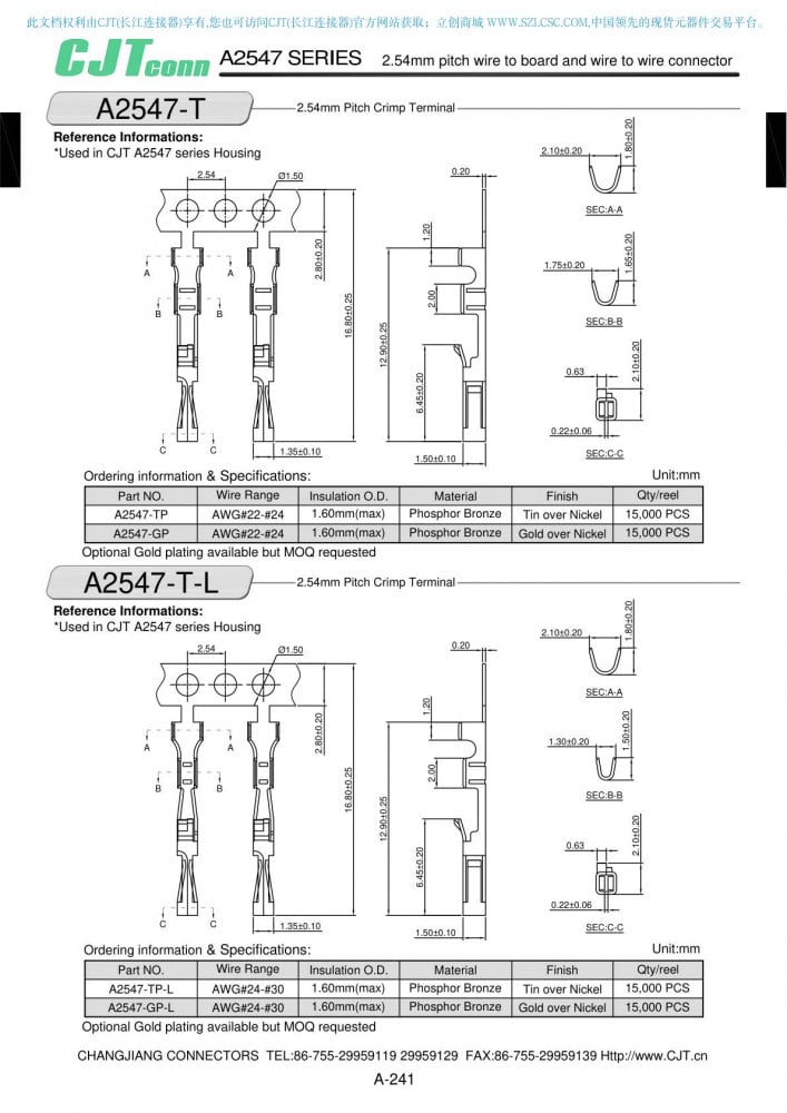 CJT A2547 documentation page 3