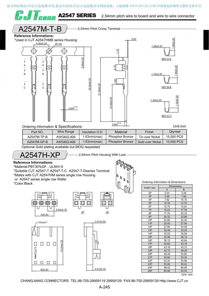 CJT A2547 documentation page 7