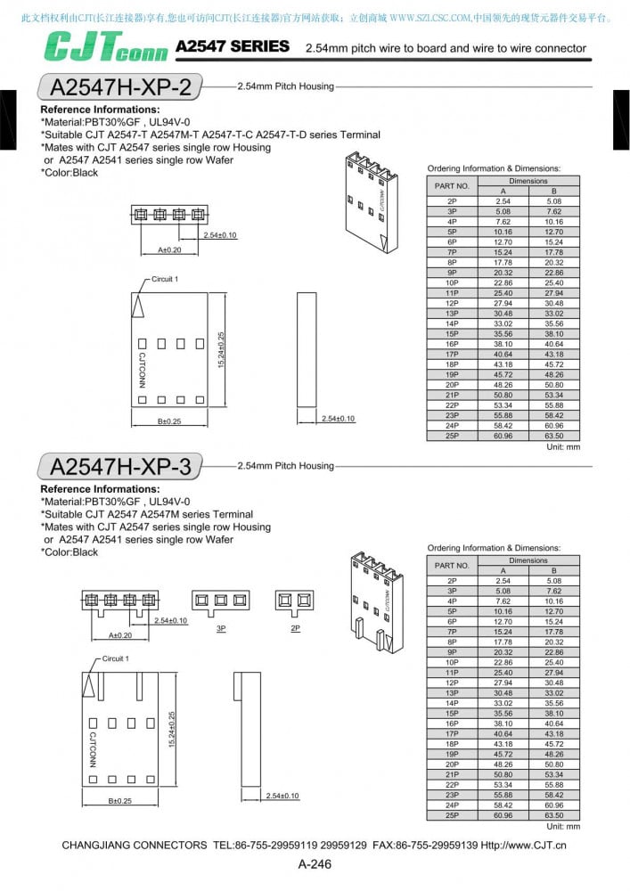 CJT A2547 documentation page 8