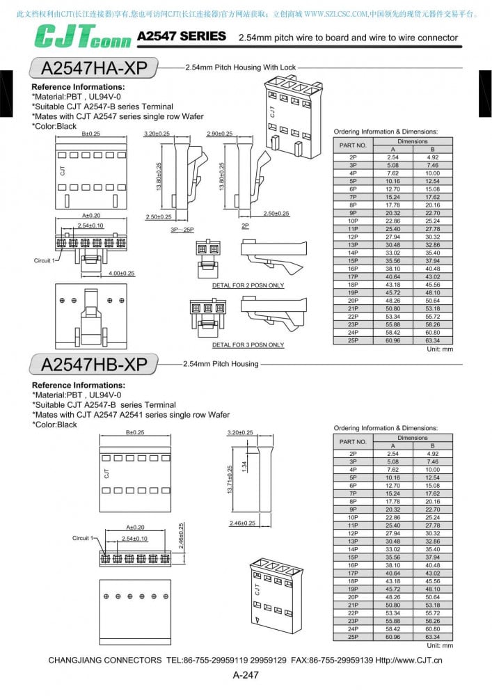 CJT A2547 documentation page 9