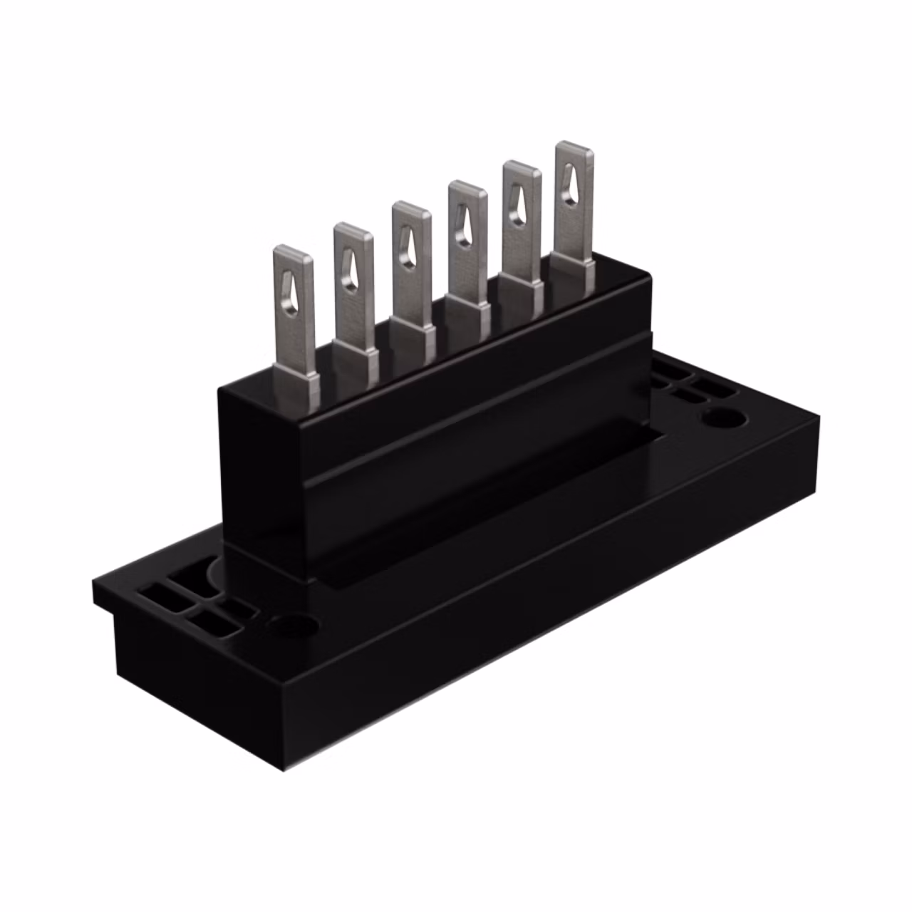 5.08mm Pitch Eurostyle Vertical PCB Header, Open Ends, Green Housing, 6 Circuits