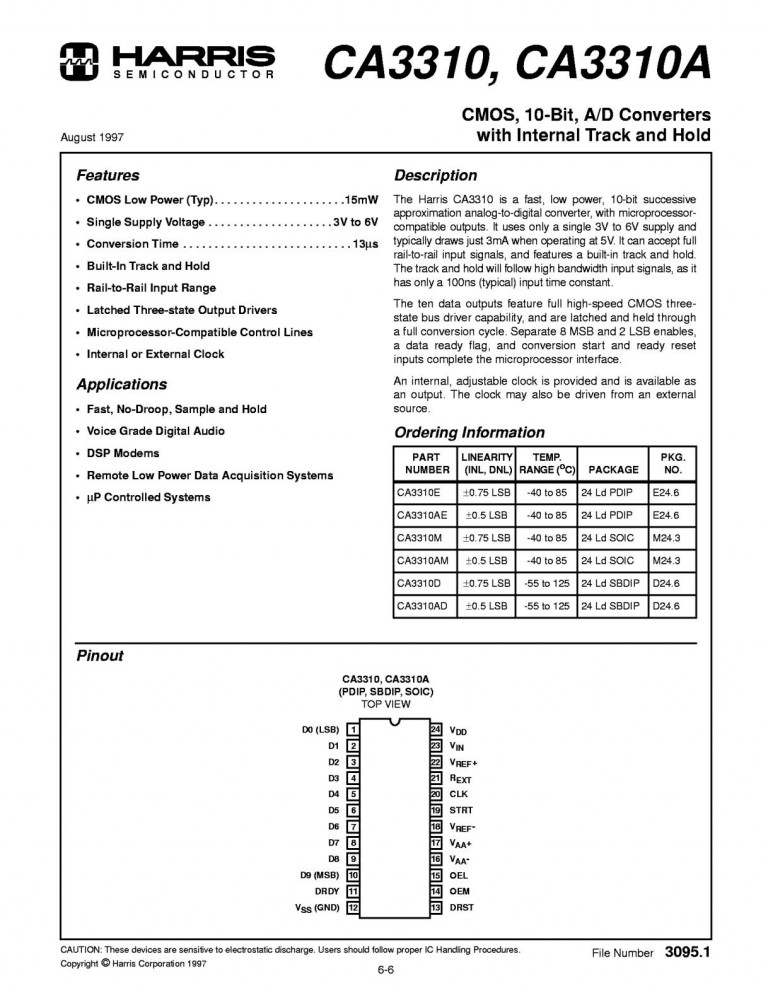 CA3310AM technical document page 2