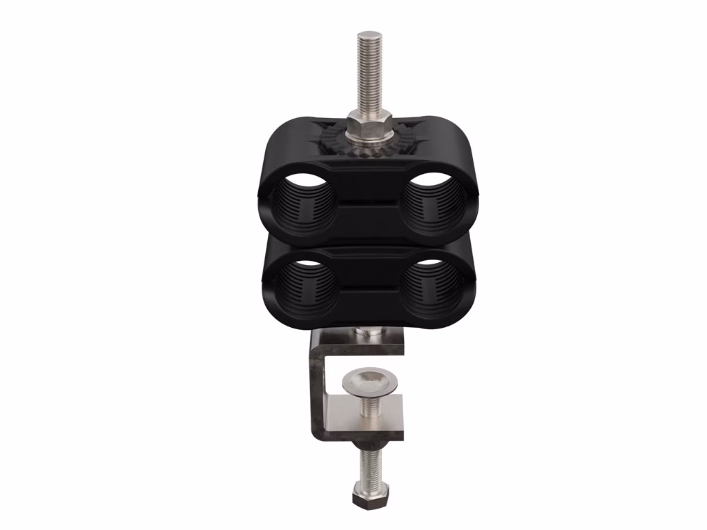 Dual Side, 2-Hole, Feeder Clamp for 5/8