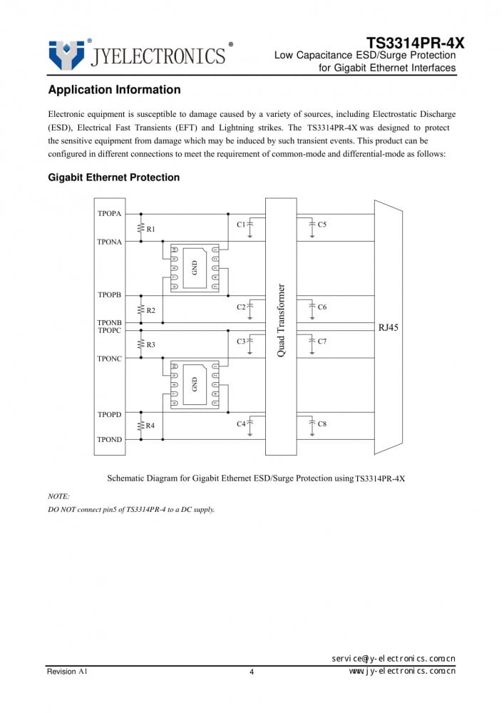 TS3314PR-4X datasheet page 4