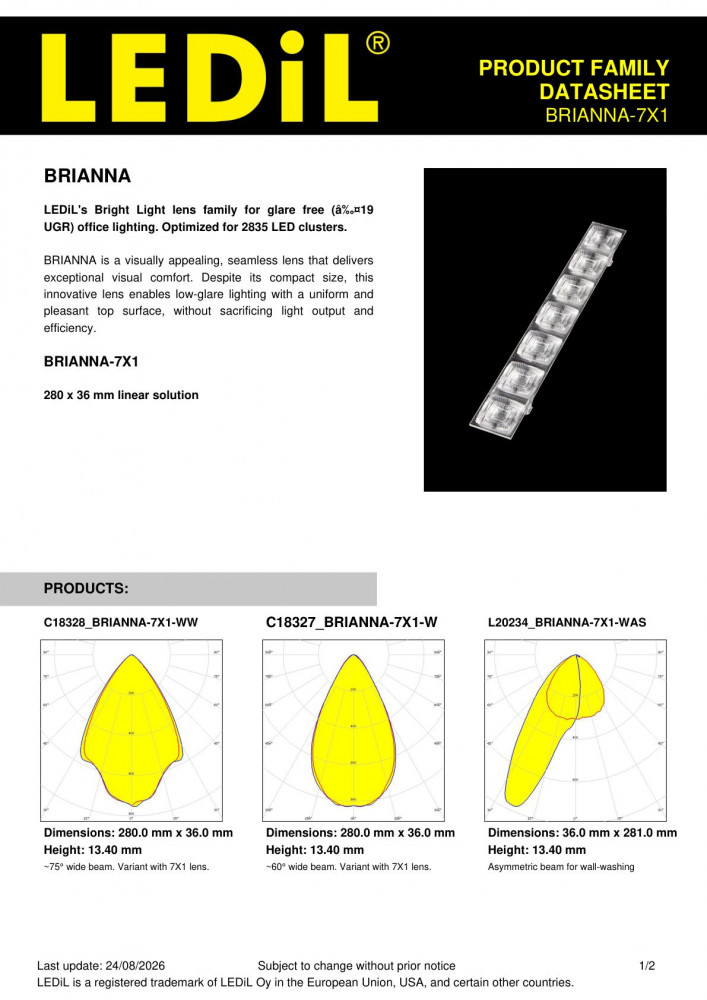 BRIANNA-7X1-WW technical document page 1