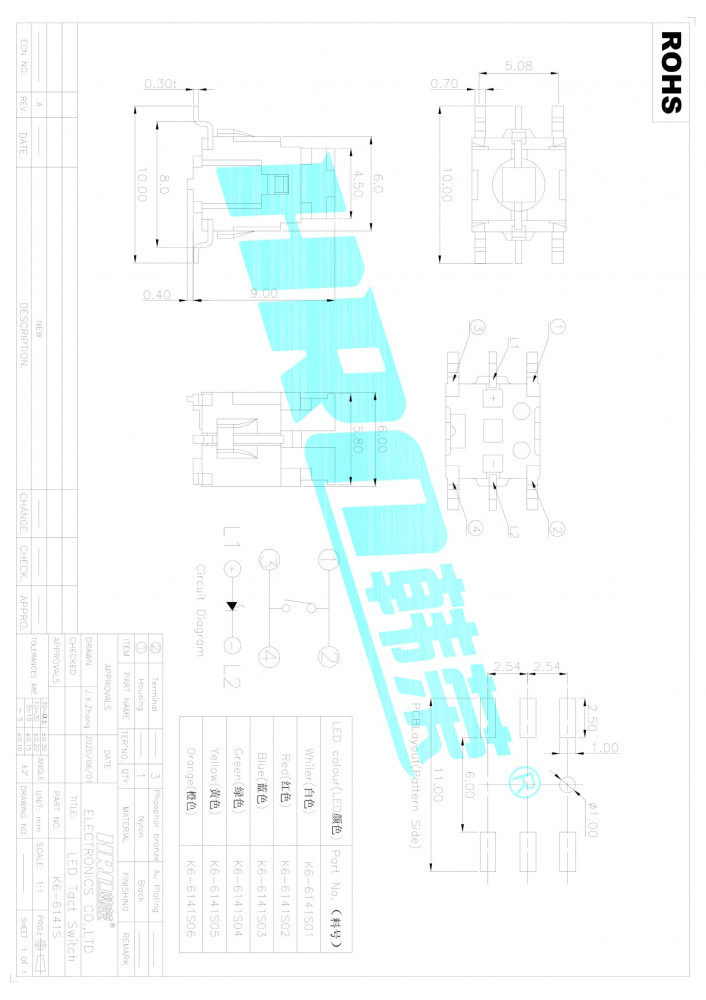 K6-6141S02 technical drawing