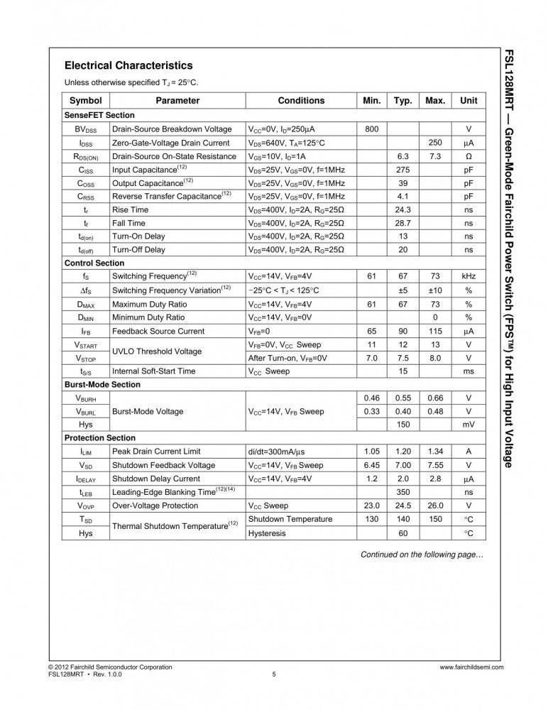 FSL128MRT datasheet page 6