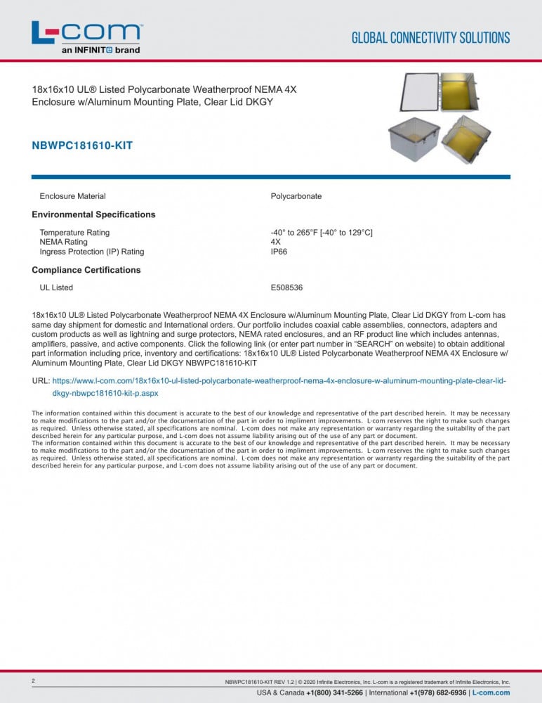 NBWPC181610-KIT technical document page 2