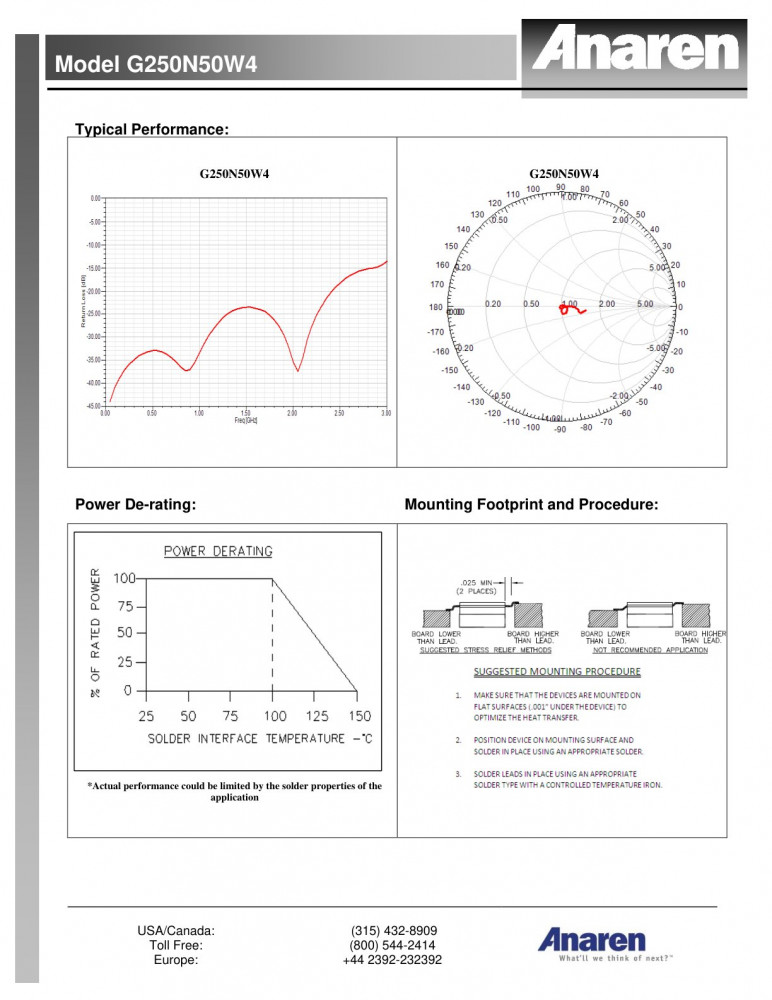 G250N50W4 technical document page 2