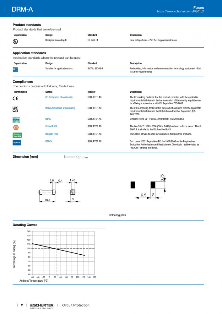 SCHURTER 3-133-753 datasheet page 2