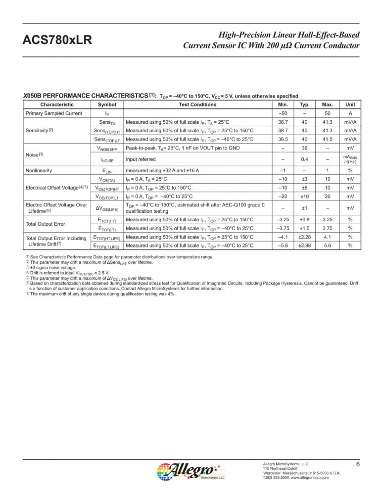 ACS780 datasheet page 6