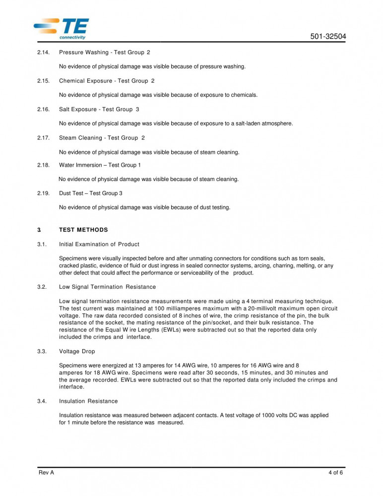 AMPSEAL 16 technical document page 4