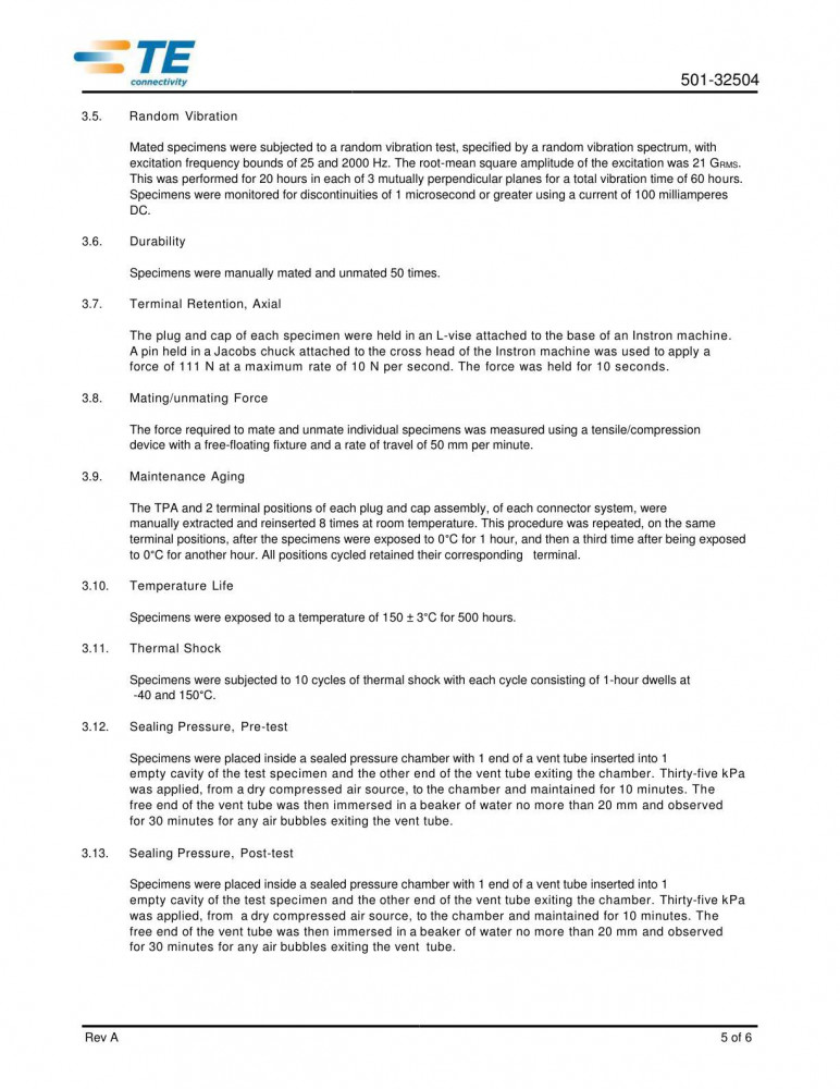 AMPSEAL 16 technical document page 5