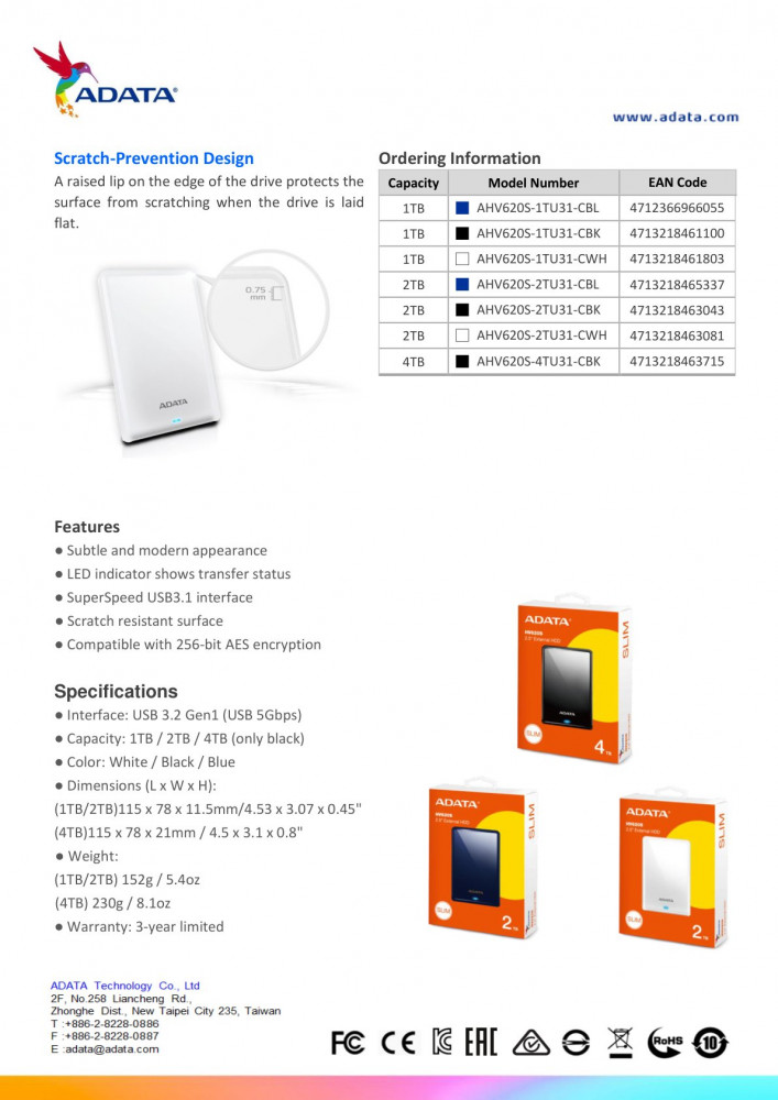 ADATA HV620S product document image 2