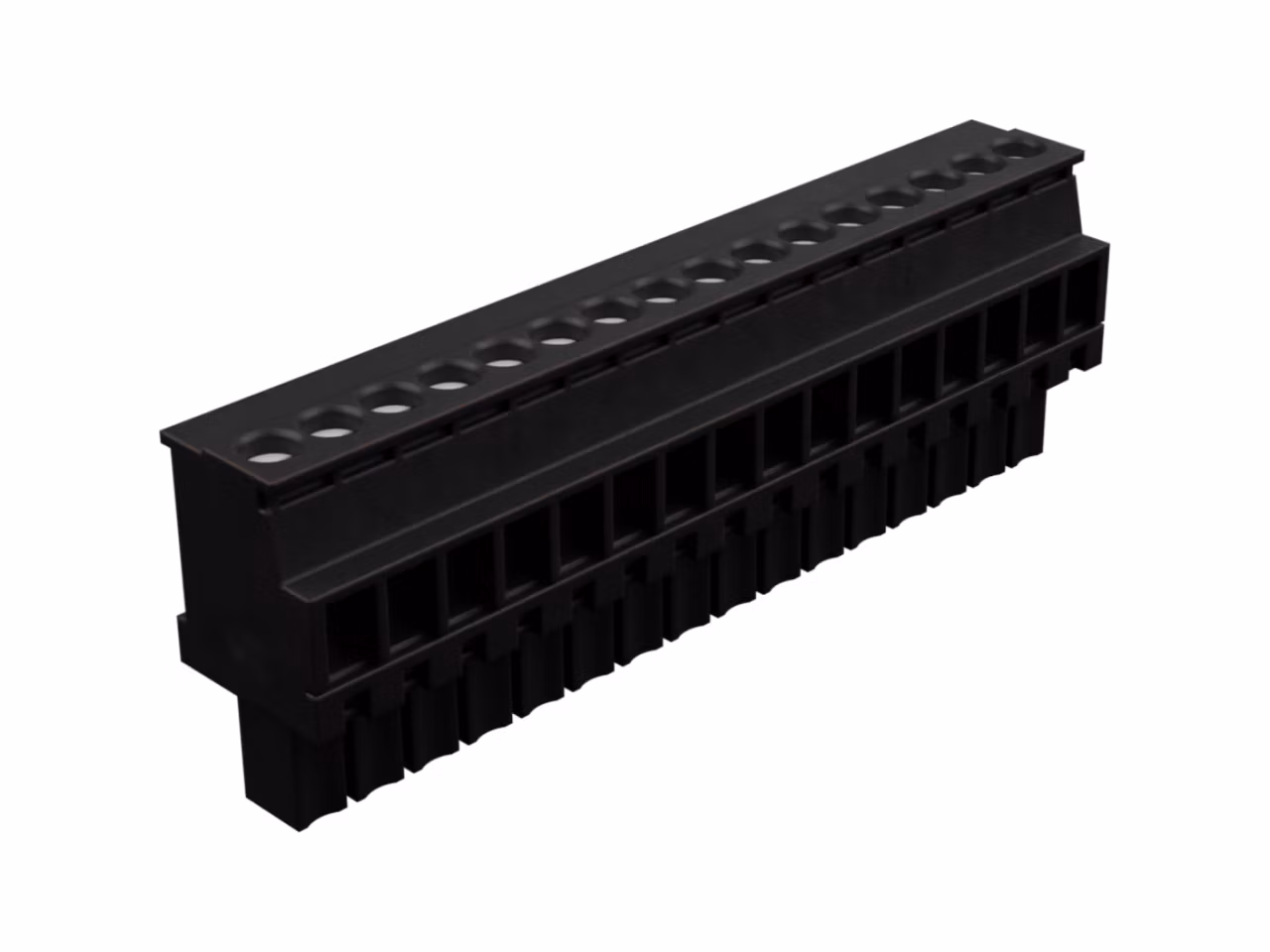 3.50mm Pitch Eurostyle Vertical Plug, with Standard Imprinting, Rear Wire Entry, Black, 16 Circuits for sale