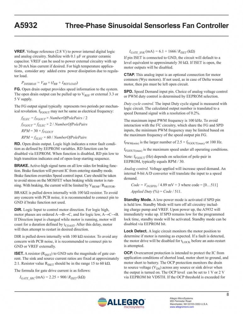 A5932 datasheet page 8