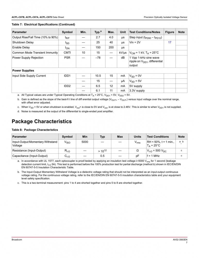 ACPL-C870 datasheet page 7