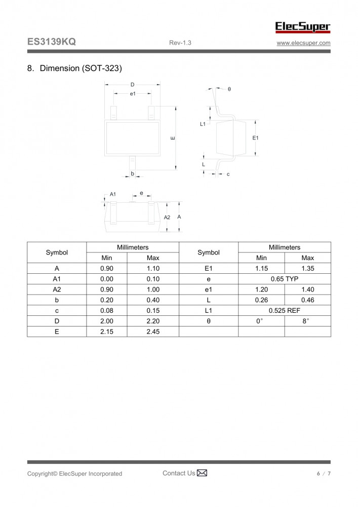 ES3139KQ datasheet page 6