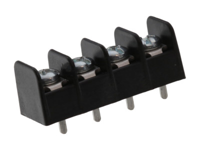 8.26mm Pitch Beau PCB Terminal Strip, without Mounting Ends, Black, 20 Circuits