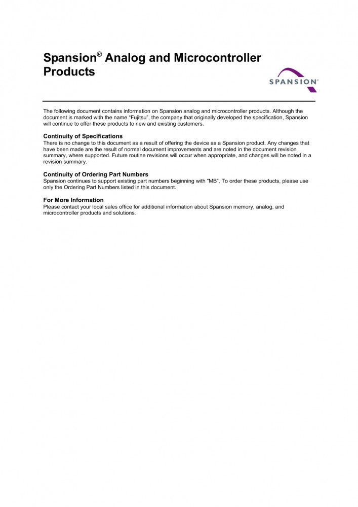 MB15E03 technical document page 1