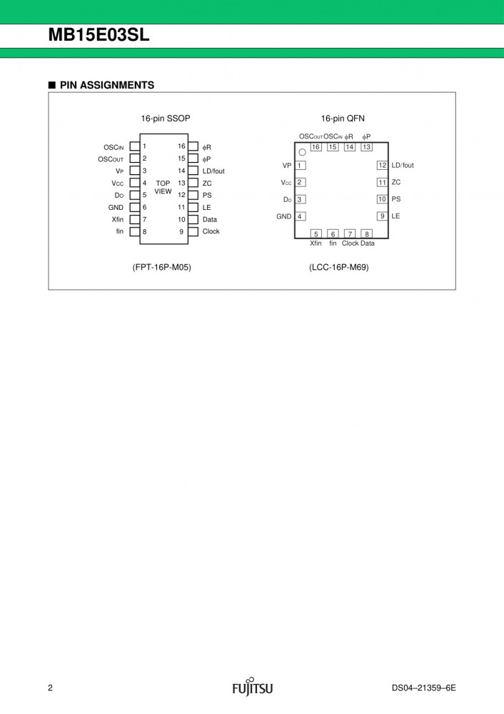 MB15E03 technical document page 3
