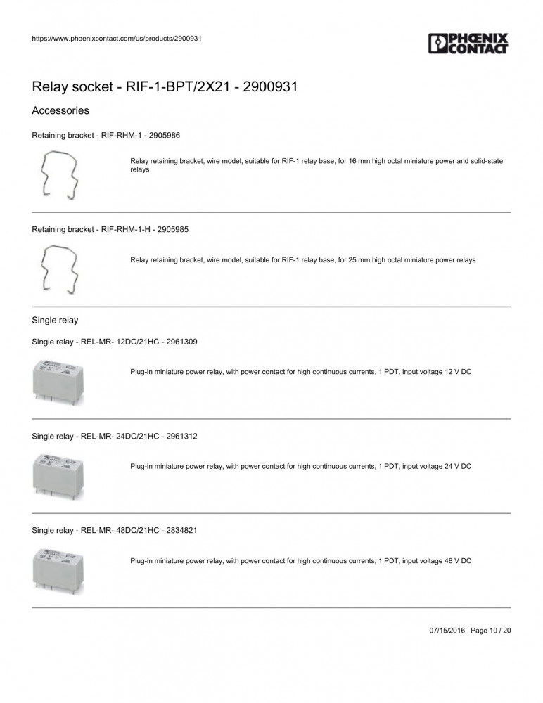 Phoenix Contact 2900931 document page 10