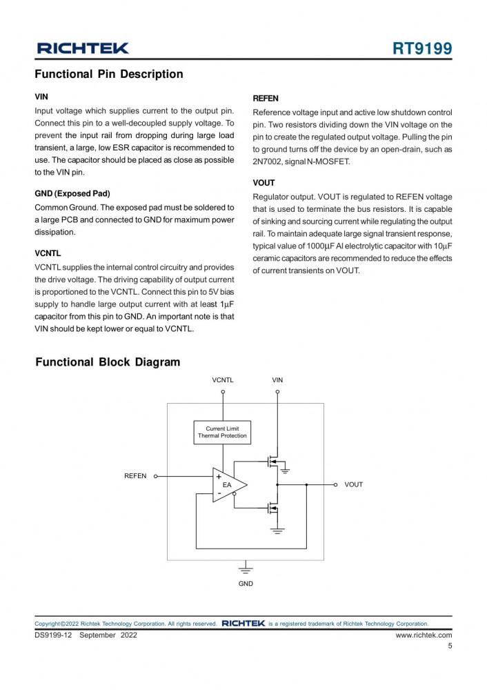 RT9199PSP datasheet page 5