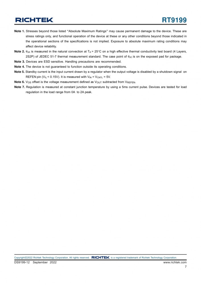 RT9199PSP datasheet page 7