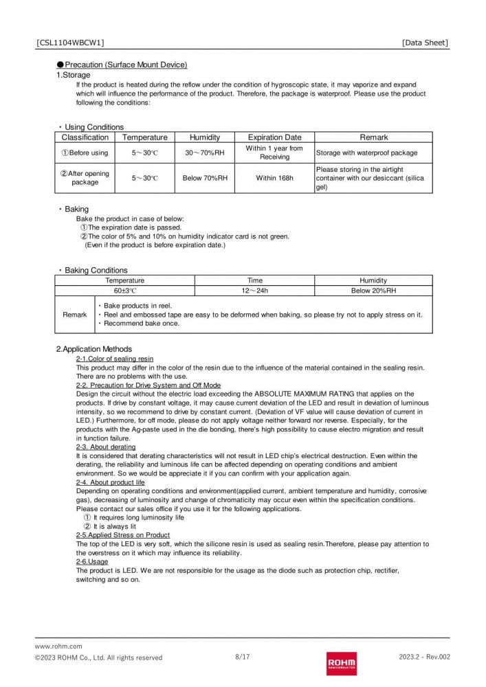 CSL1104WBCW1 document page 8