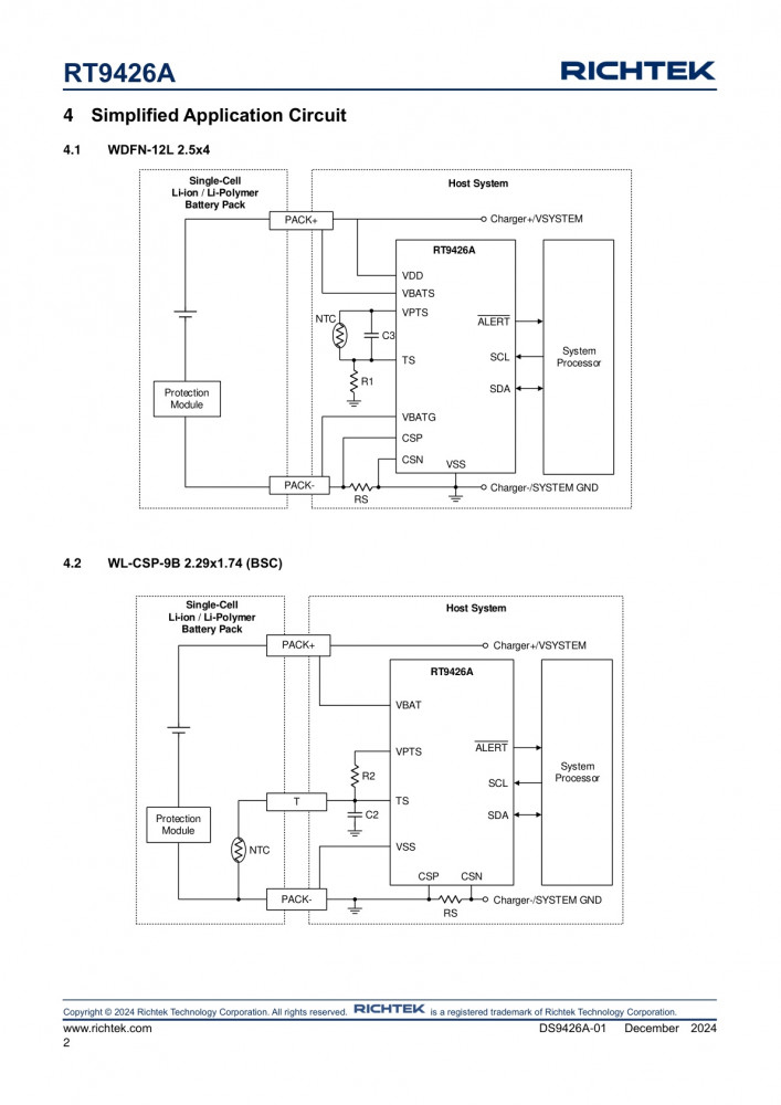 RT9426A datasheet page 2