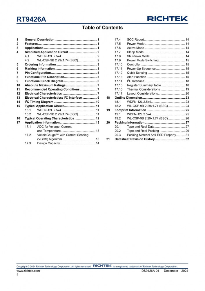 RT9426A datasheet page 4