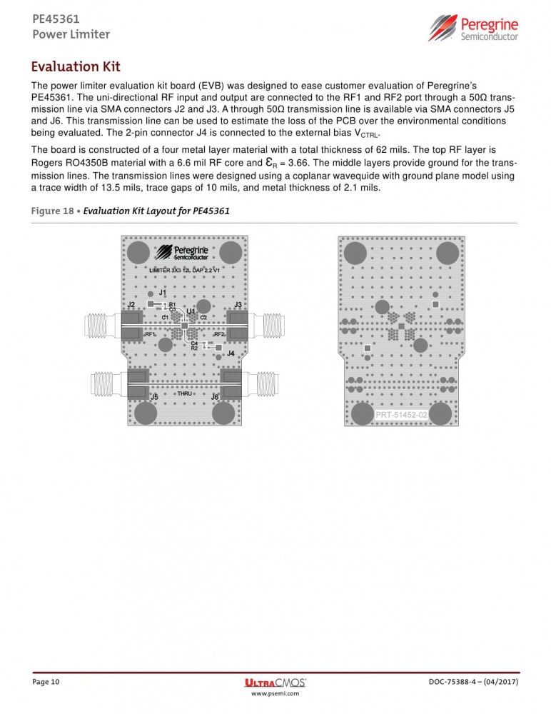 PE45361A-X datasheet page 10