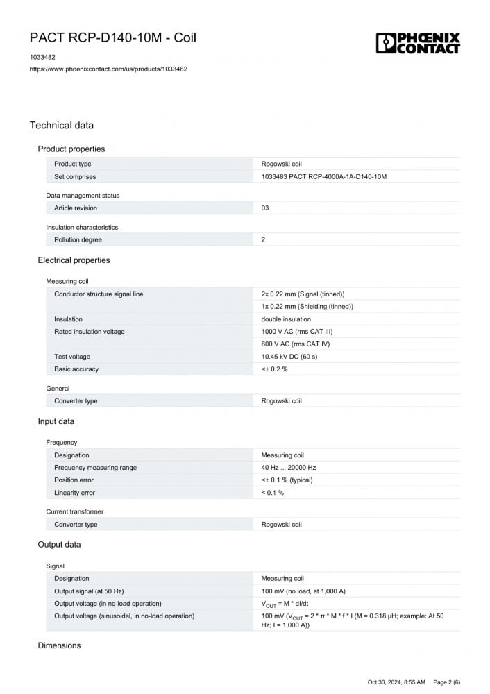 Phoenix Contact 1033482 technical document page 2