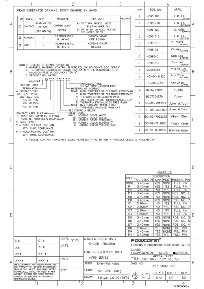 FOXCONN HF5504E-P1LH drawing page 3