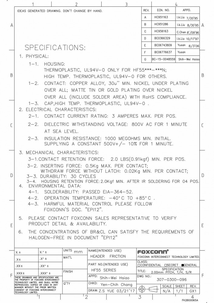 FOXCONN HF5504E-P1LH drawing page 4