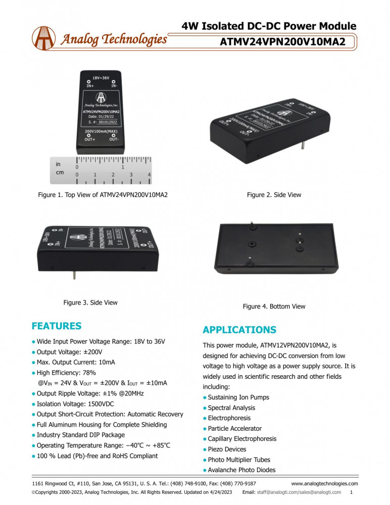ATMV24VPN200V10MA2 datasheet page 1