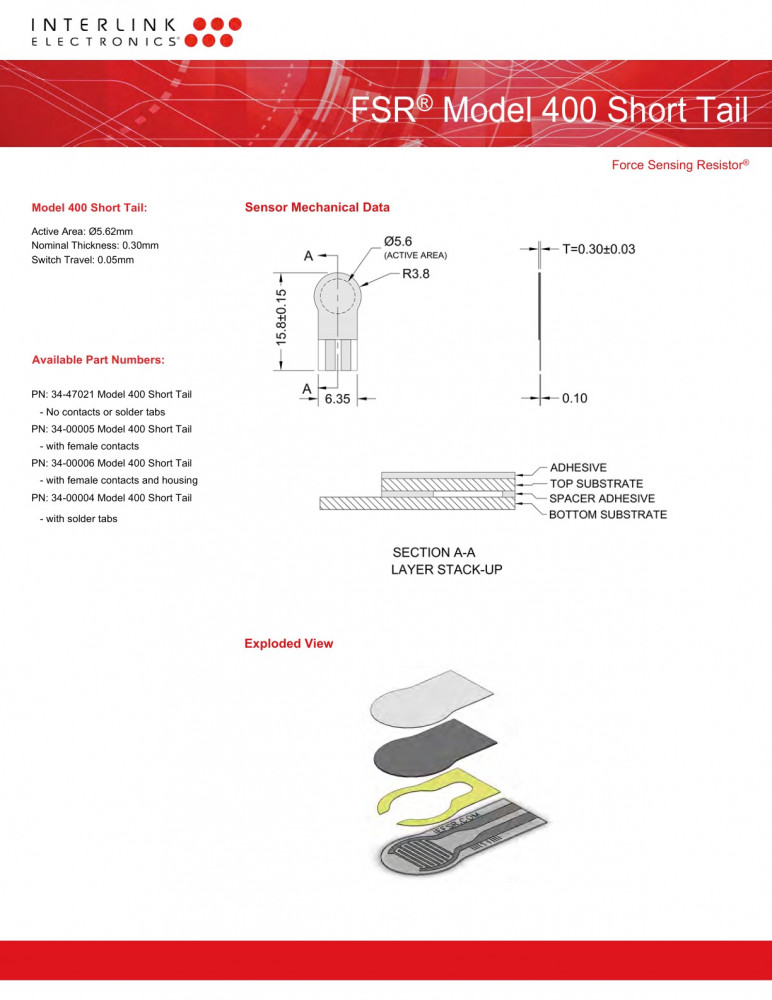 FSR 400 Series datasheet, page 5